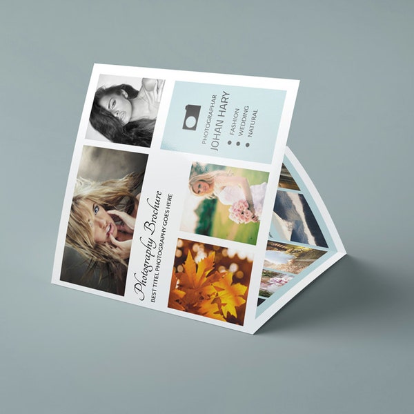 Photoshop Square Brochure Template - Etsy