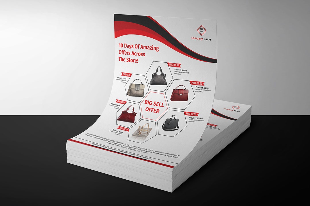 Product Sale Catalog Flyer, Product Promotion Flyer Template | Product ...