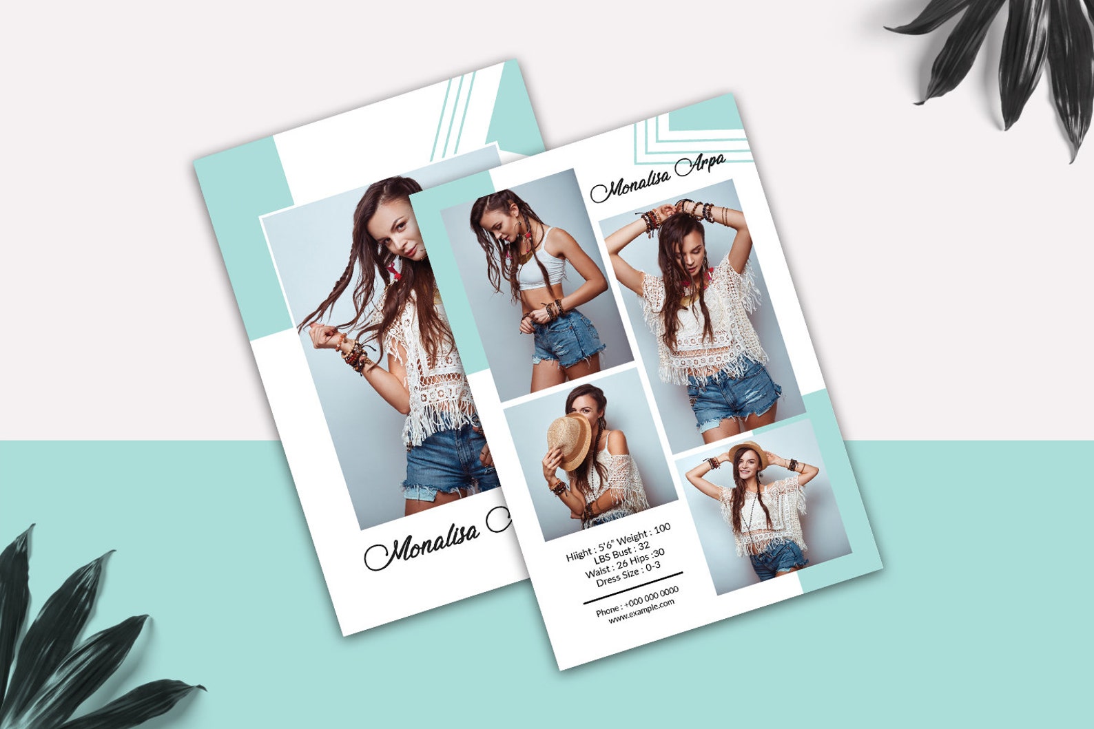 Modeling Comp Card Template Fashion Model Comp Card Modeling - Etsy