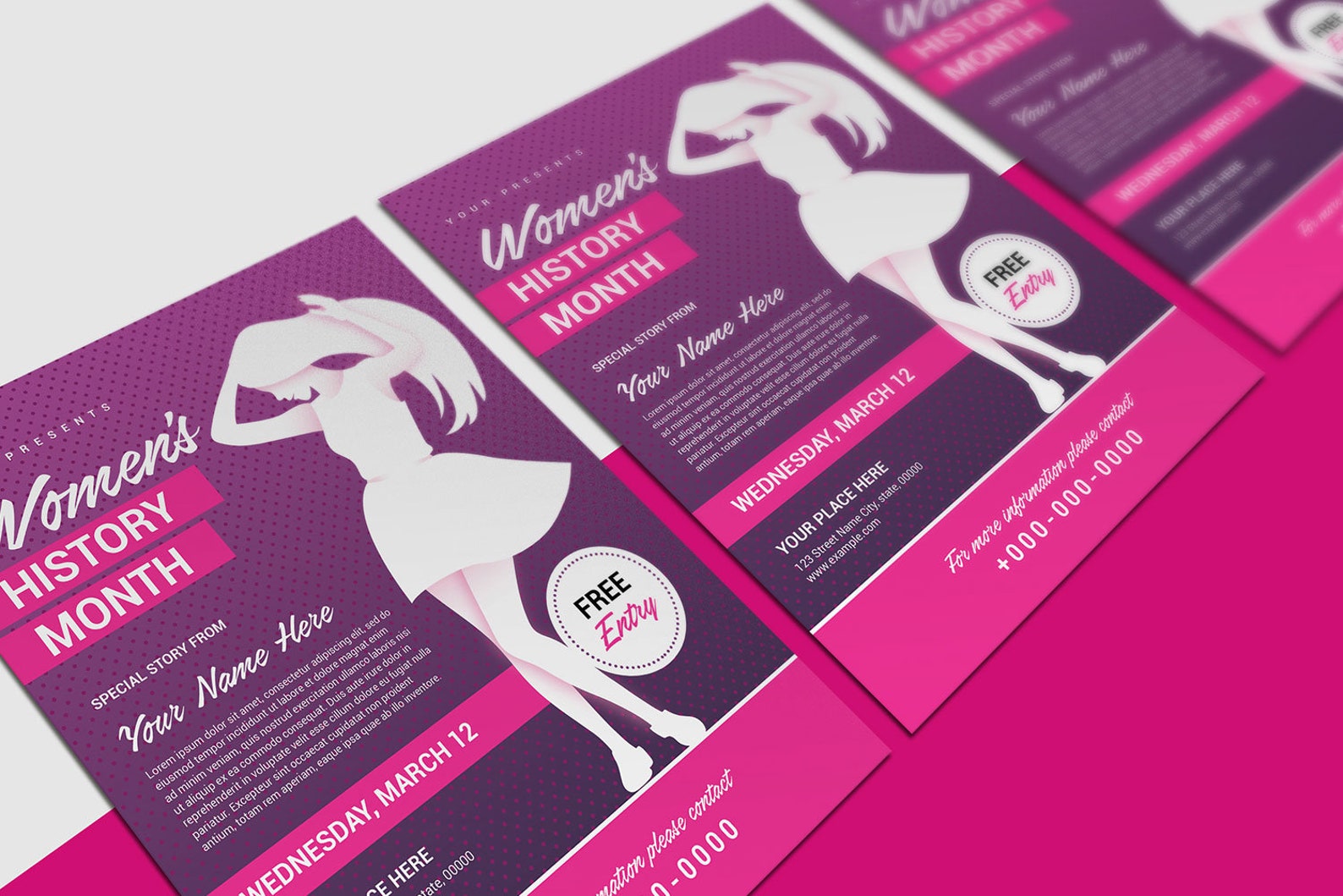 Women's History Month Celebration Flyer Template Ms - Etsy