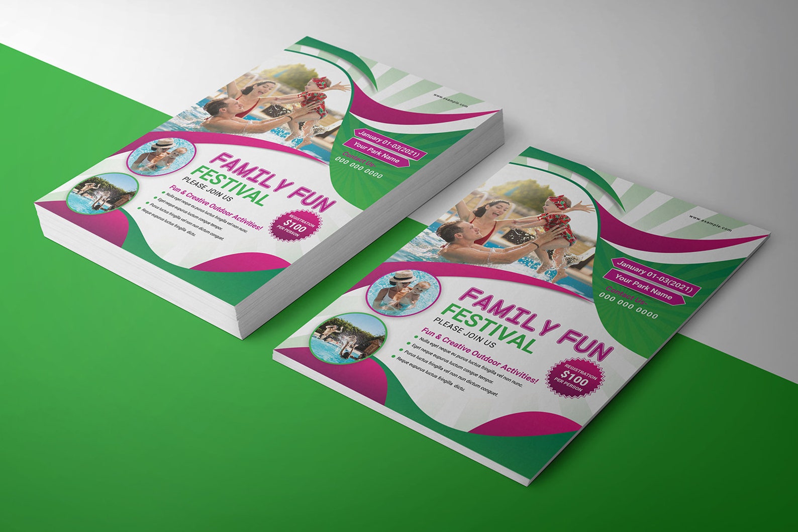 Printable Family Fun Day Flyer Template Family Picnic Event | Etsy