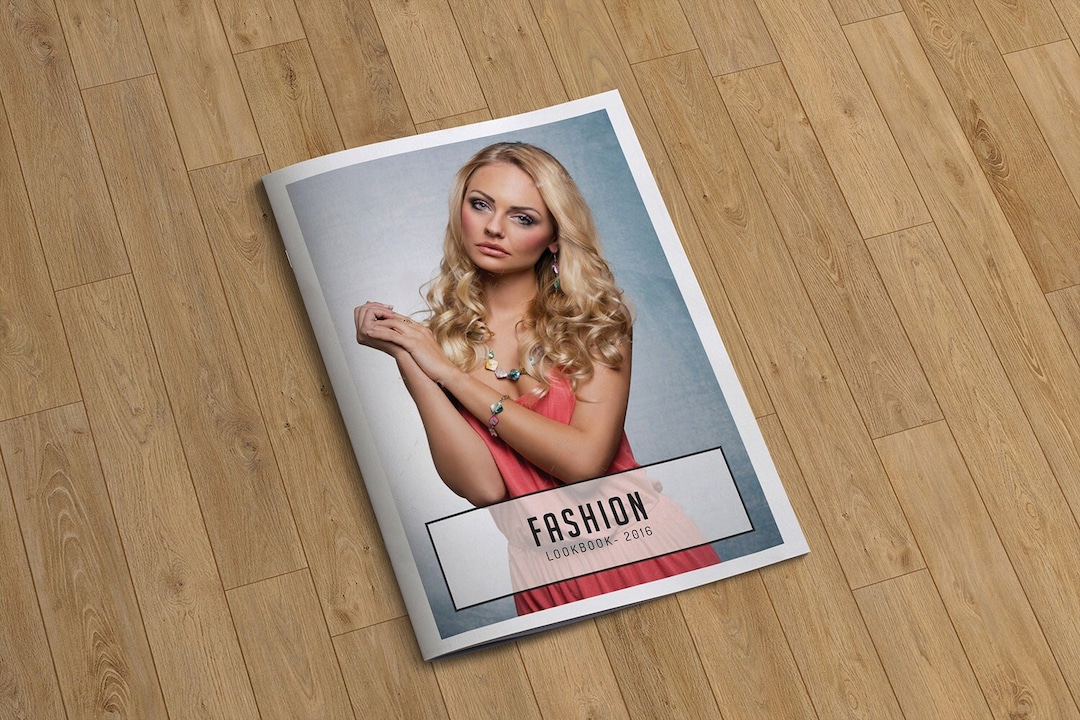 Elegant Fashion Lookbook Template: Customizable Magazine Design ...