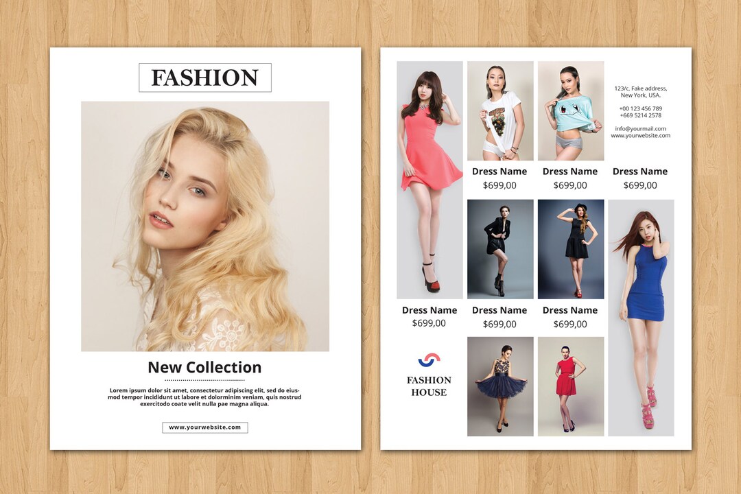 Fashion Price List Flyer Template: Boutique Price Guide (photoshop ...