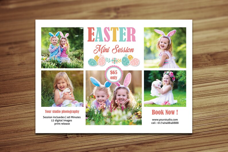 Easter Mini Session Template Easter Photography Marketing - Etsy