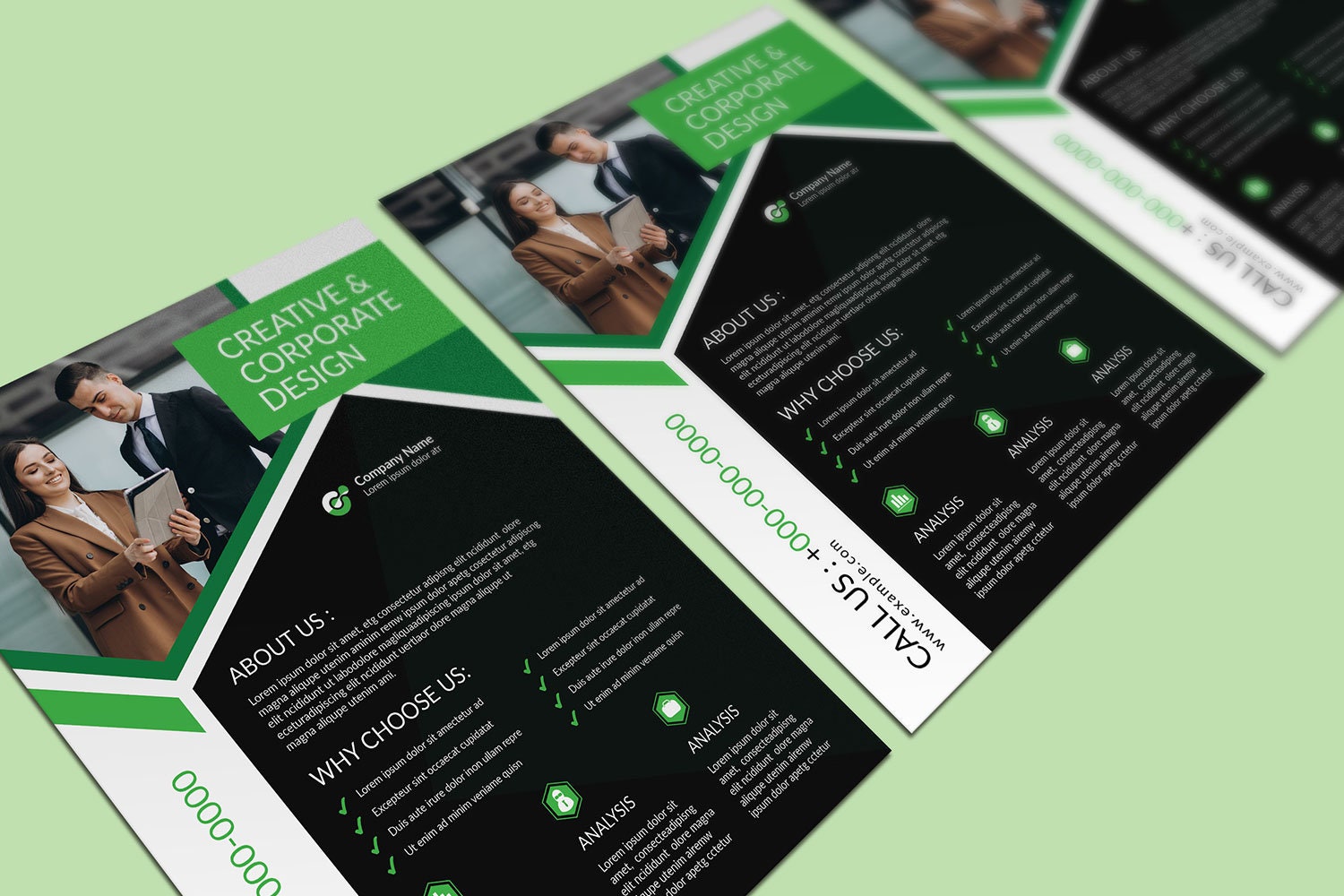 Minimal Business Flyer Clean Corporate Flyer Template Ms - Etsy