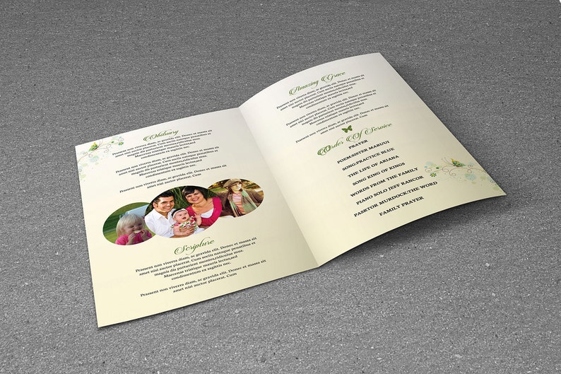 Printable Funeral Program Template Child Funeral - Etsy