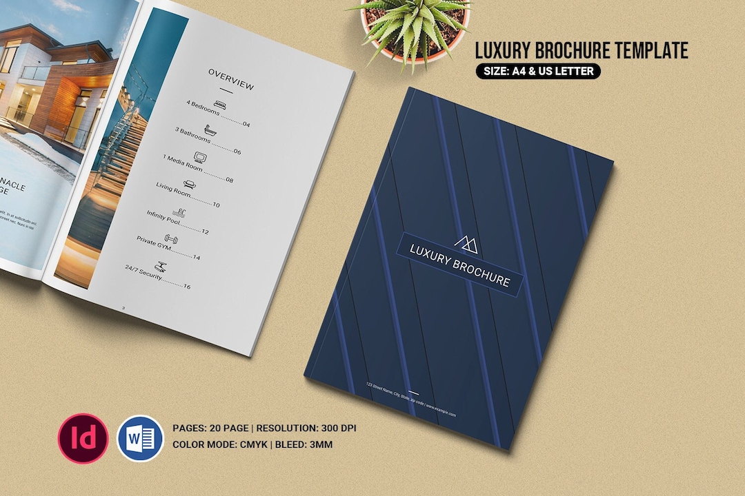 Luxury Brochure Template| Multipurpose Portfolio Brochure | Indesign ...