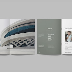 Printable Architectural Portfolio Brochure, Architecture Brochure ...