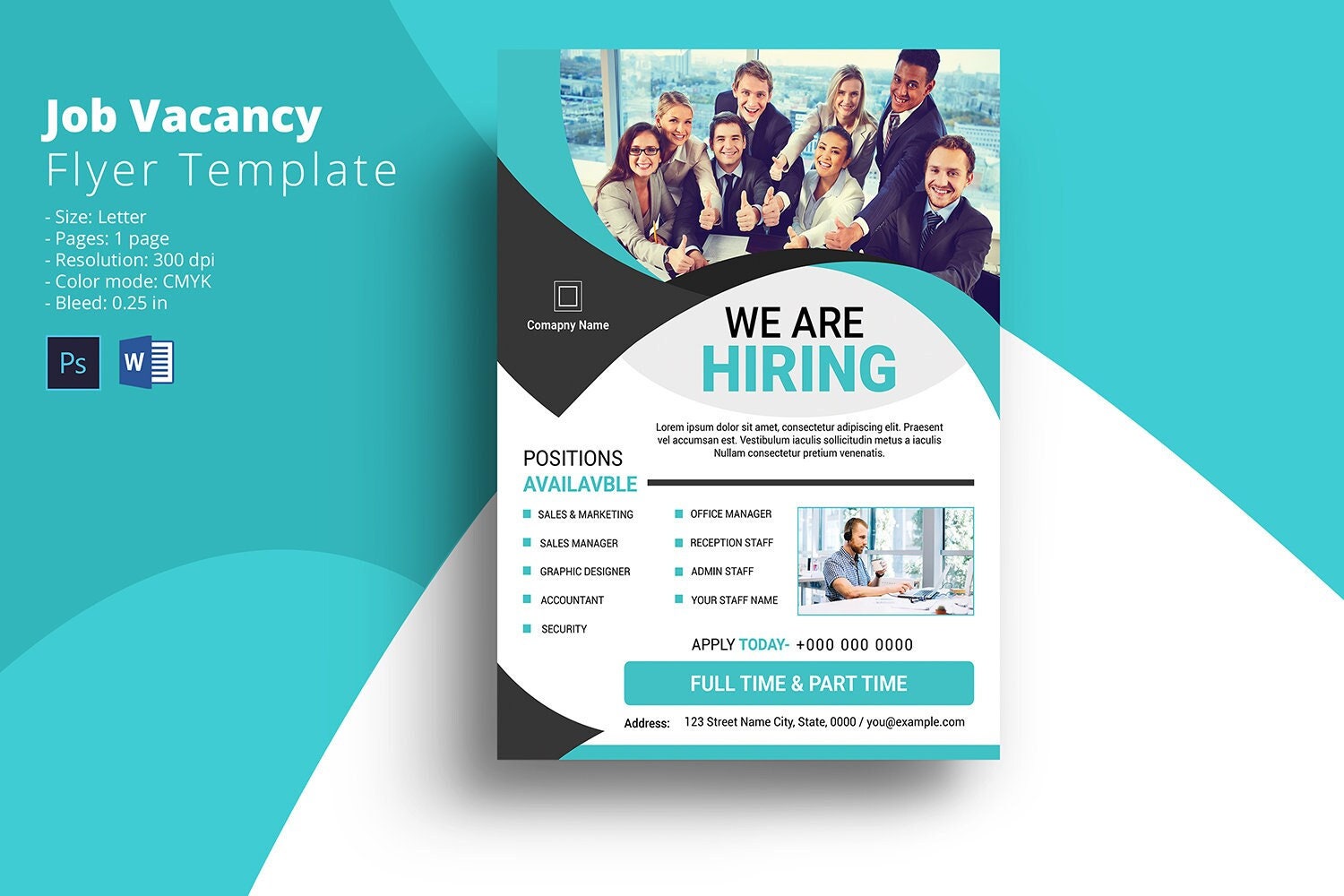 Job Vacancy Flyer Template Job Recruitment Flyer Template - Etsy