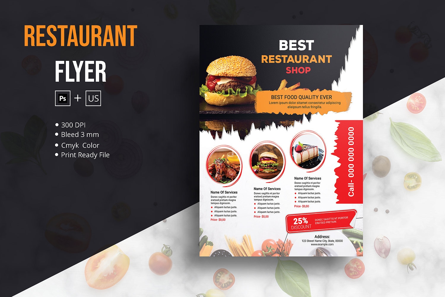 Restaurant Menu Template Food Menu Flyer Template Printable - Etsy