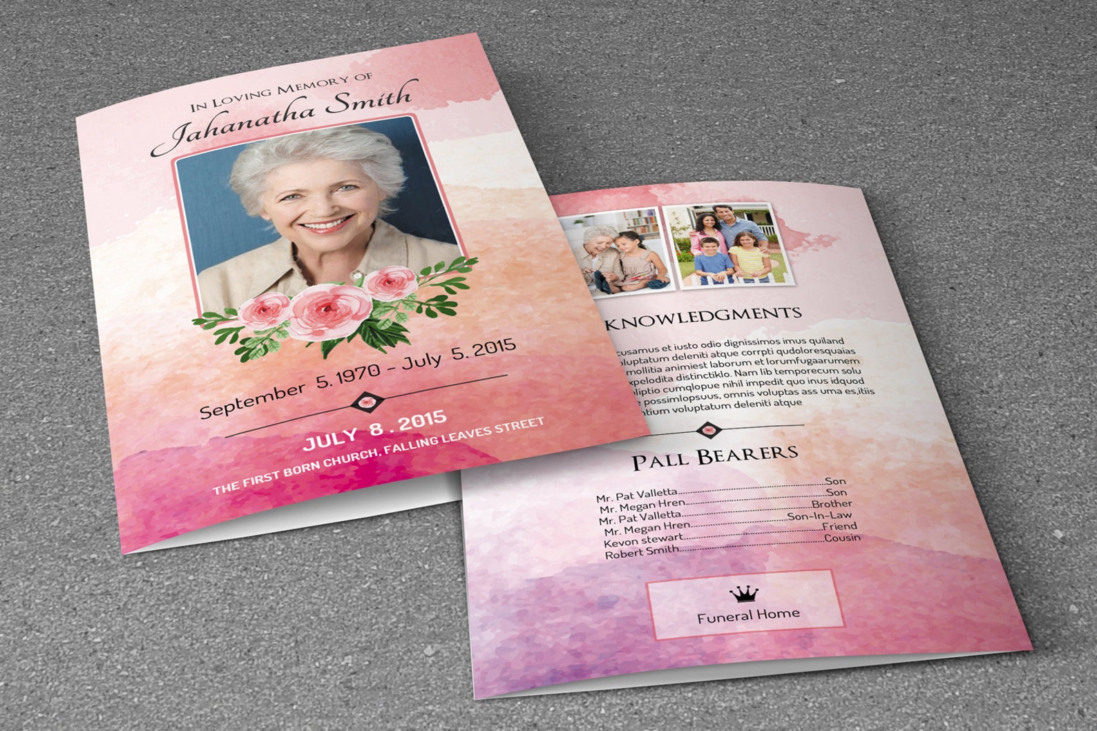 Free Funeral Program Templates For Mac Onlyjas