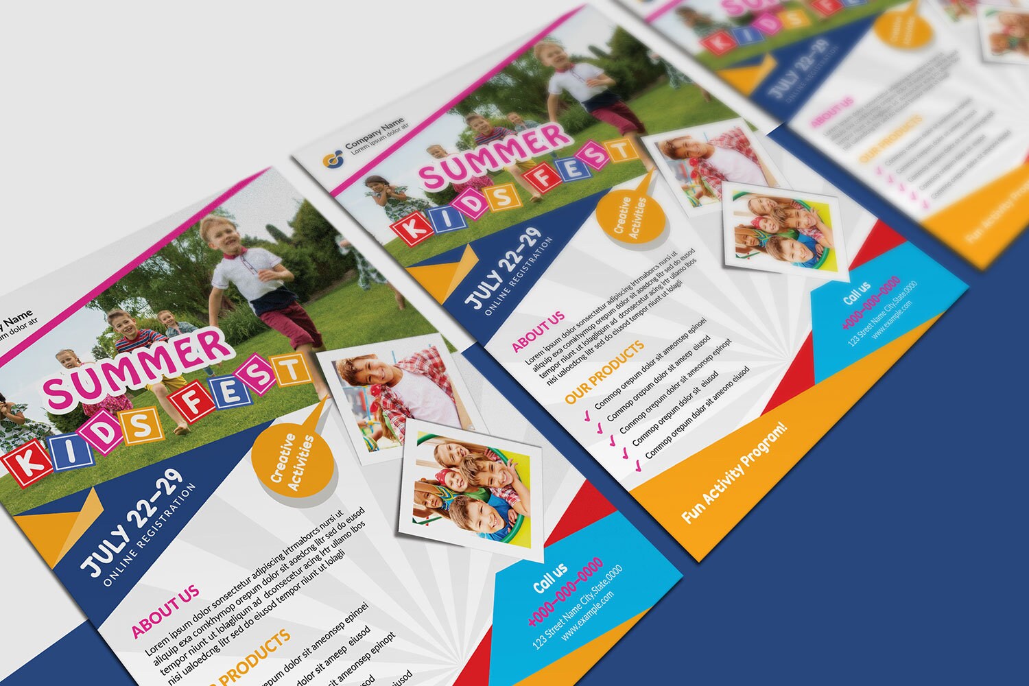 Printable Kids Summer Camp Flyer Template | MS Word & Photoshop ...