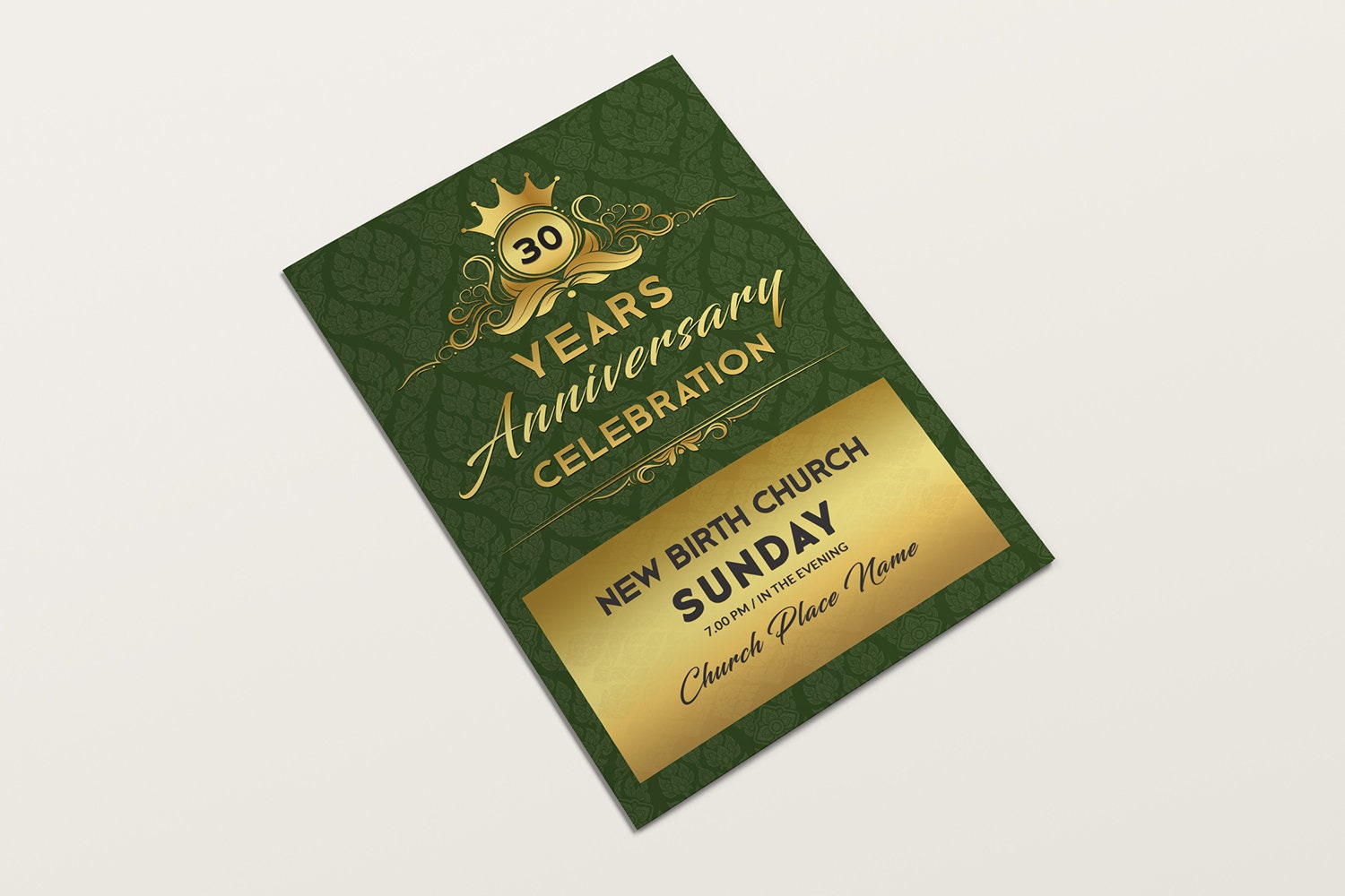 Church Anniversary Program Brochure Template | Canva, Ms Word and ...