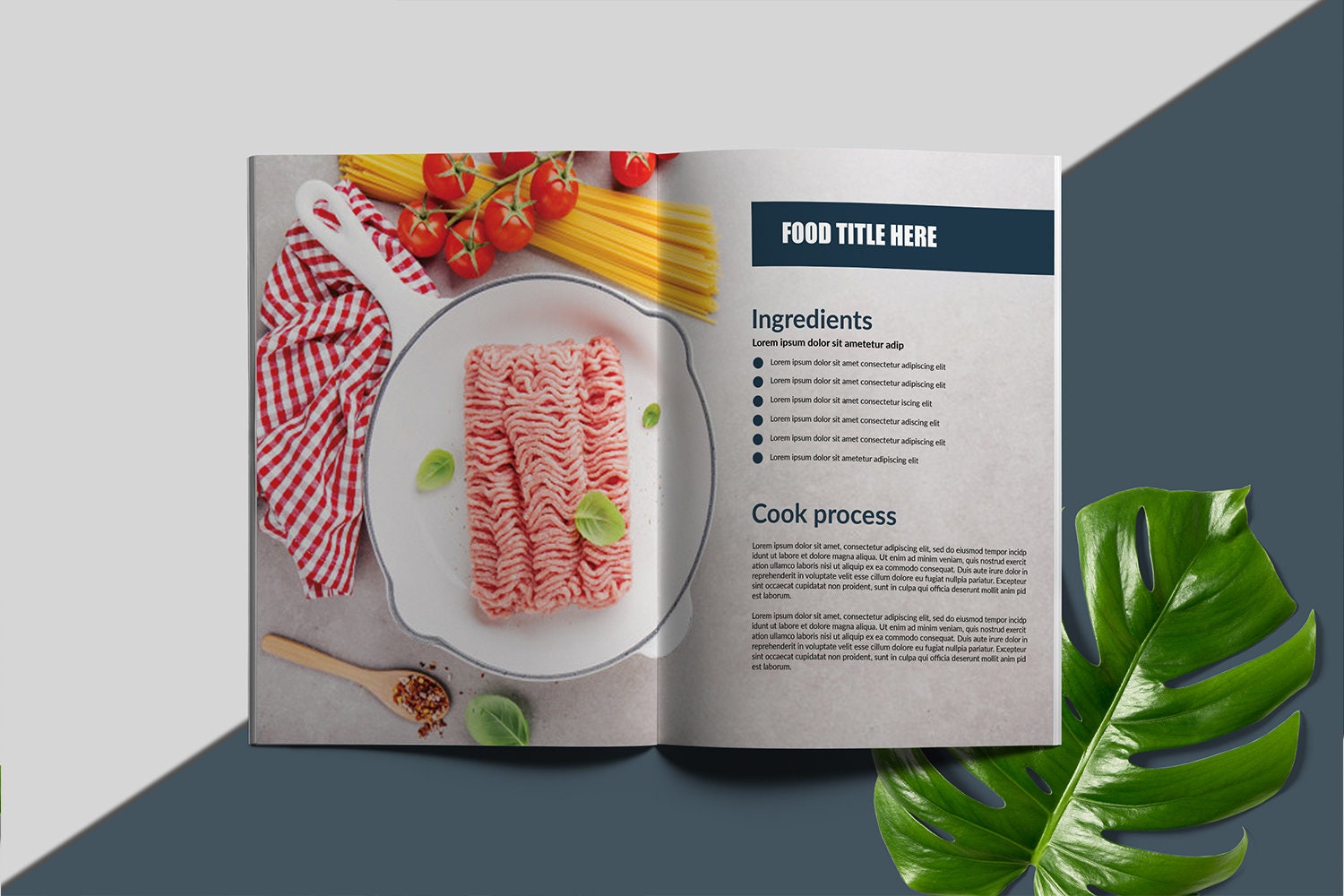 Cookbook Template / Printable Recipe Book MS Word and - Etsy