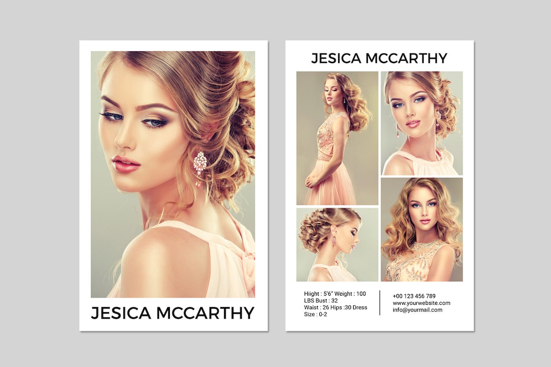 Modeling Comp Card | Fashion Model Comp Card Template | Photoshop ... Modeling Comp Card | Fashion Model Comp Card Template | Photoshop ...