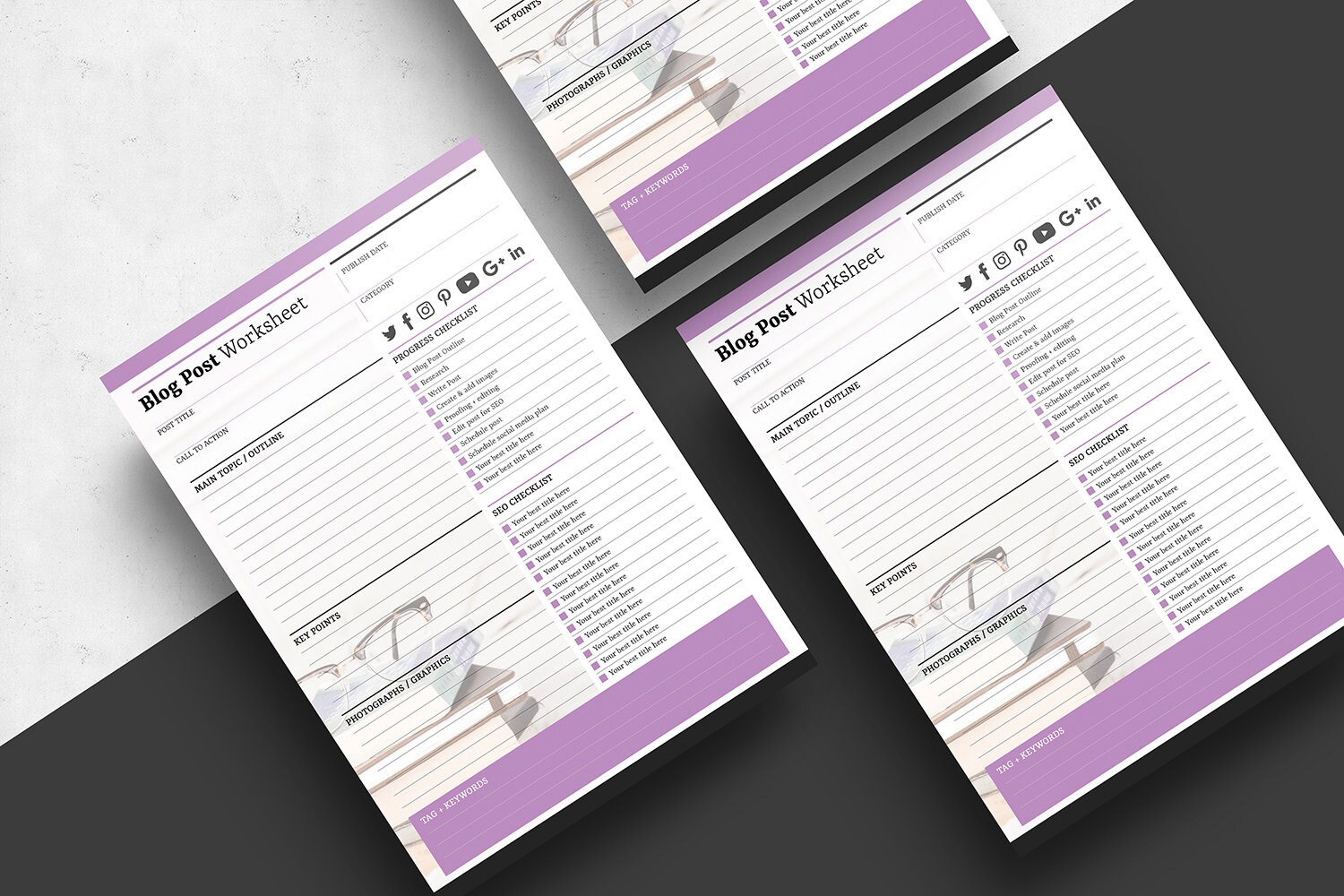 Blog Planner Worksheet Blog Post Planner Blogging Checklist - Etsy