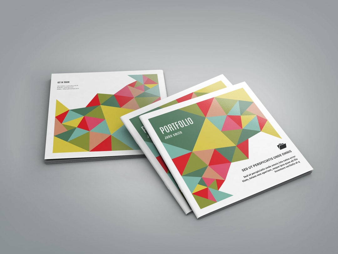 Multipurpose Square Portfolio Template | Design Portfolio Brochure ...