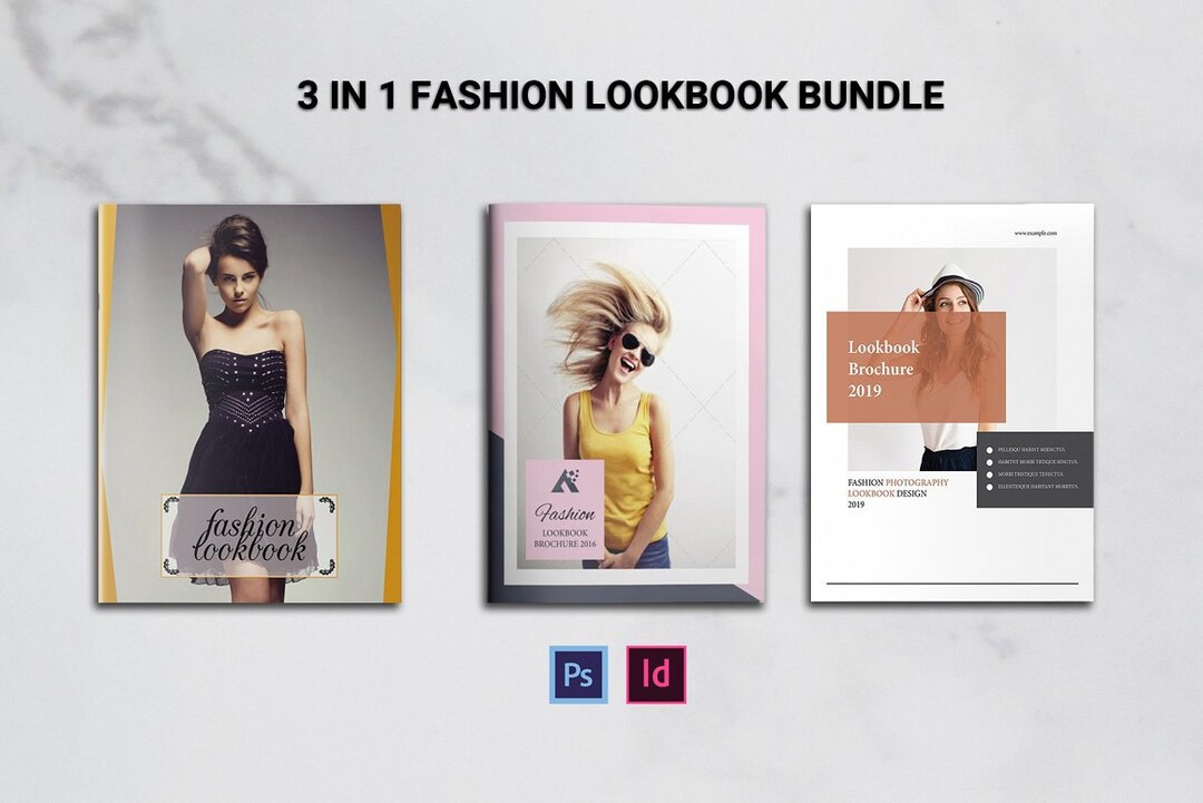 Fashion Lookbook Magazine Template: Elegant Indesign & Photoshop ...