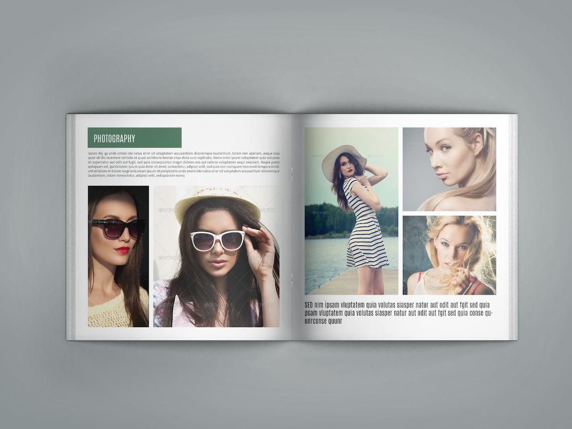 Multipurpose Square Portfolio Template Design Portfolio - Etsy