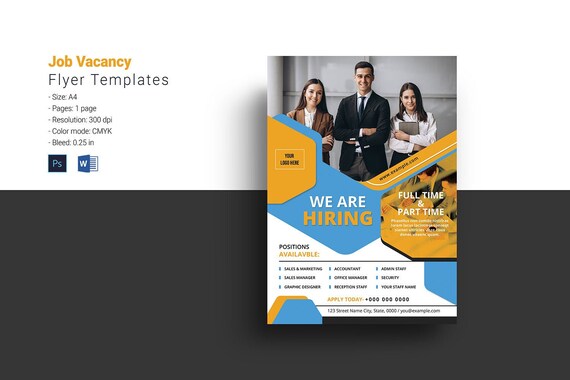 Estamos contratando folleto / plantilla de vacante de trabajo - Etsy México