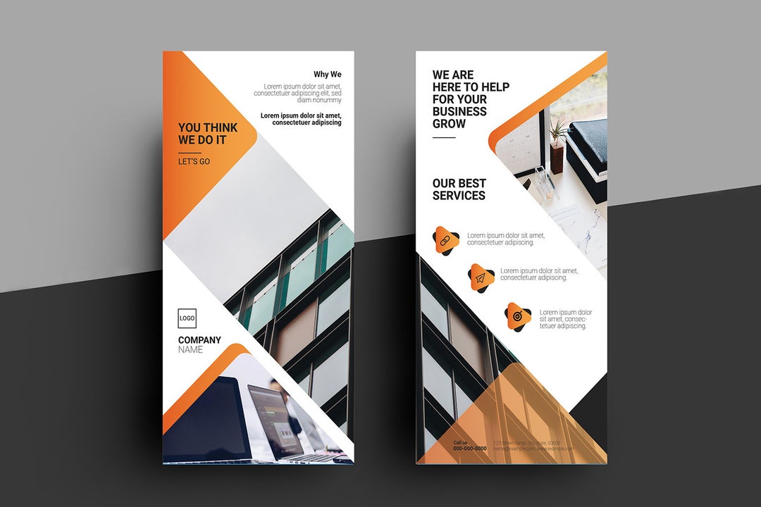 Corporate Rack Card, Business Rack Card Template Illustrator Template ...