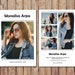 Model Comp Card Template | Fashion Modeling Comp Card | Photoshop and ...