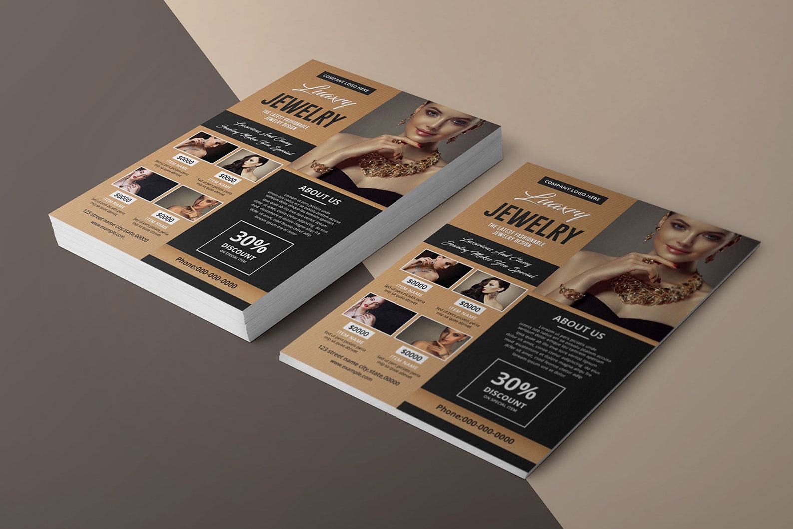 Jewelry Store Flyer Template Product Promotion Flyer | Etsy