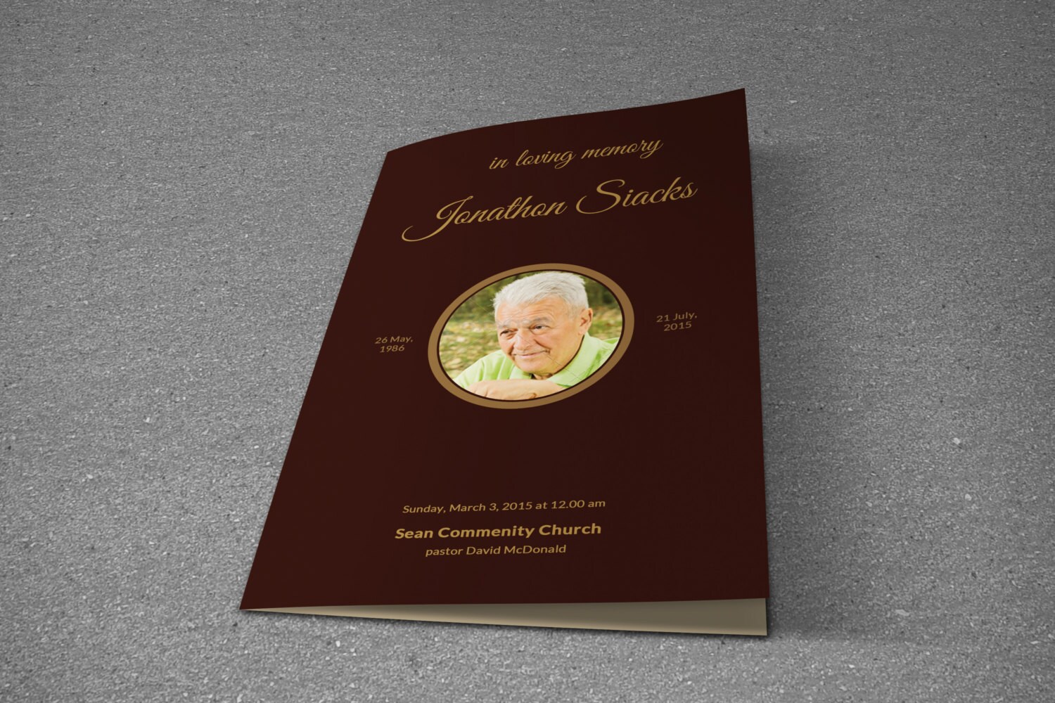 Printable Funeral Program Template Obituary Program Template - Etsy Canada
