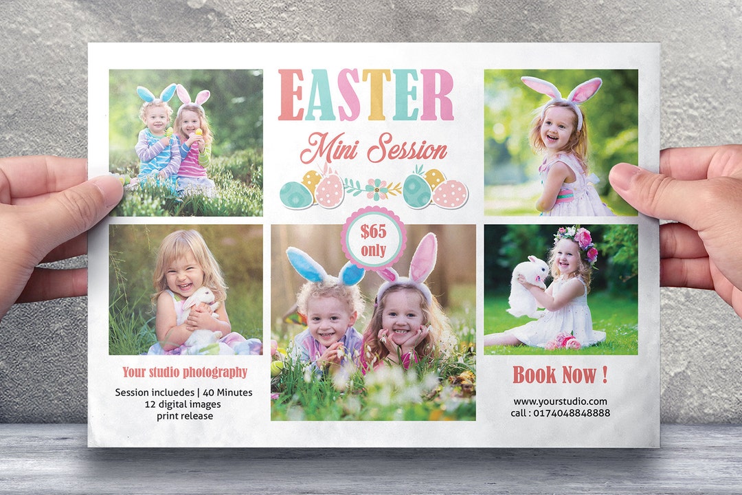 Easter Mini Session Template | Easter Photography Marketing ...