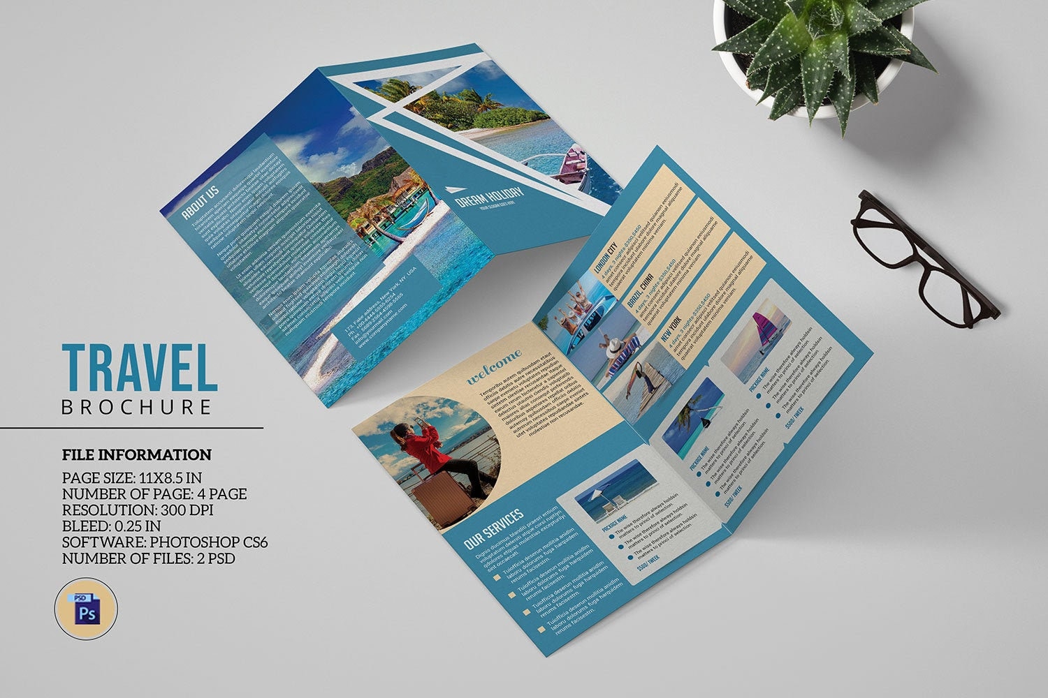 Creative Handmade Travel Brochure