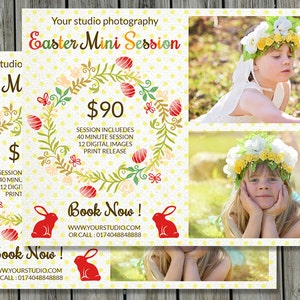 Easter Mini Session Template Easter Photography Marketing - Etsy