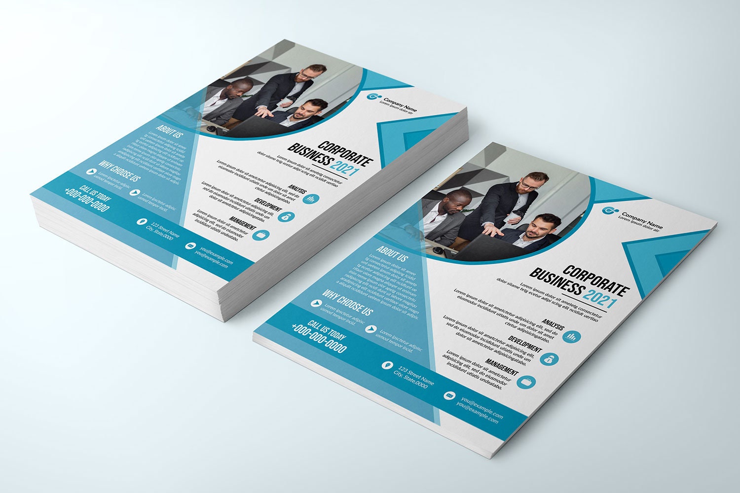 Corporate Flyer Template Printable Business Flyer Ms | Etsy