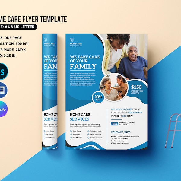 Home Care Flyer - Etsy