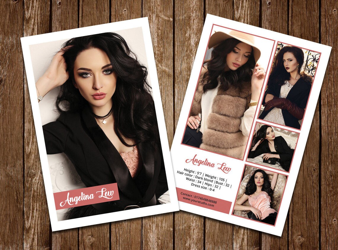 Model Comp Card Template