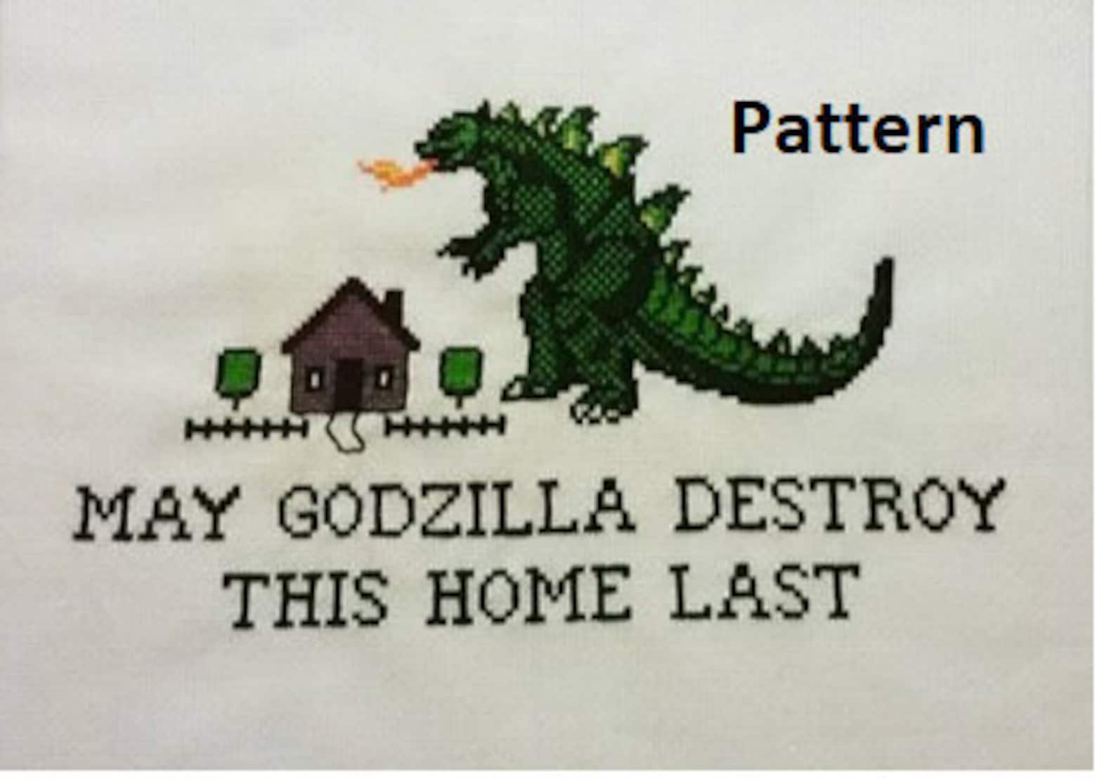 Pattern - Godzilla - Etsy