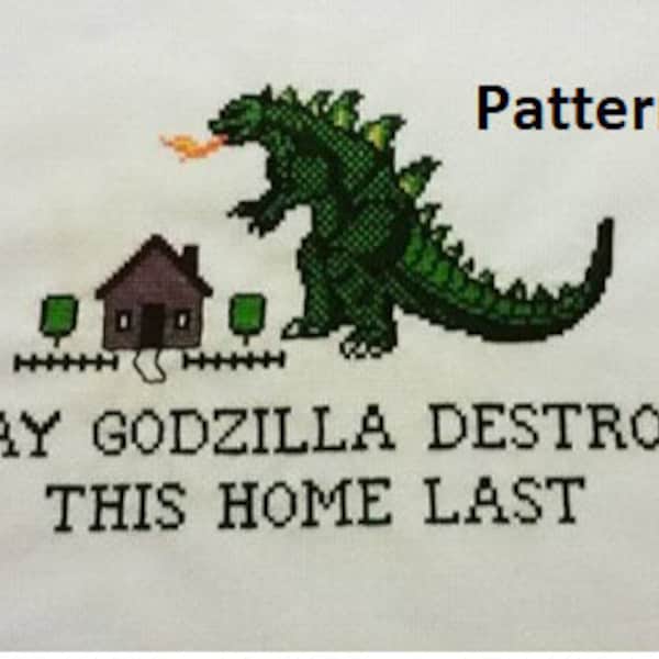 Godzilla Pattern - Etsy