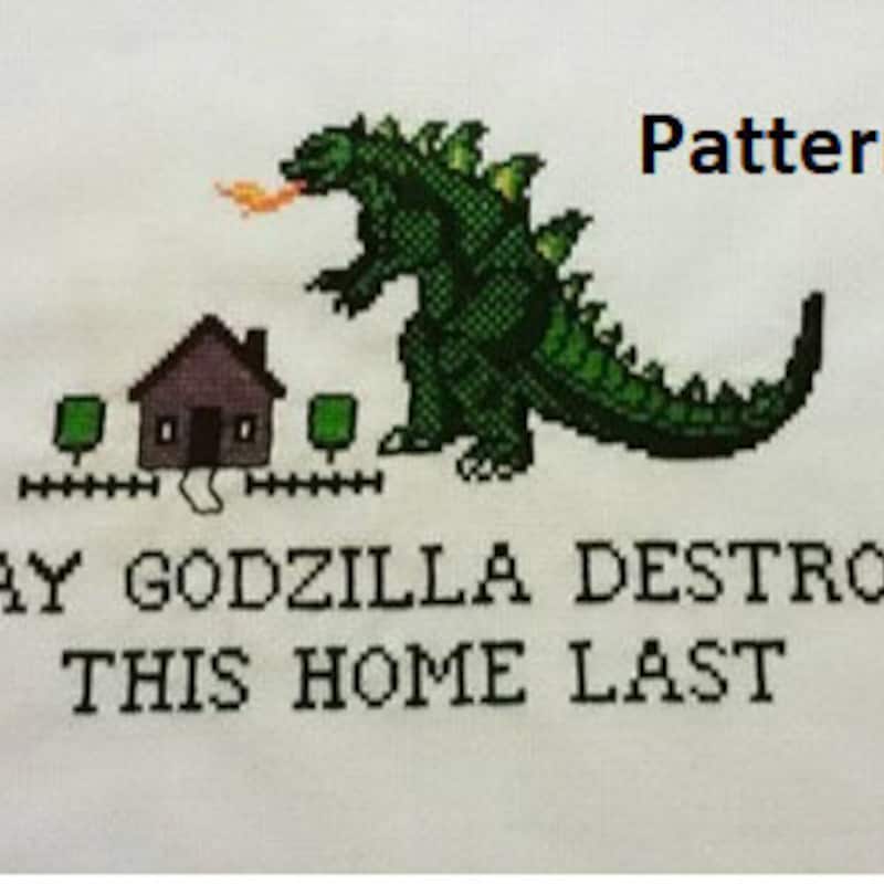Godzilla Pattern - Etsy