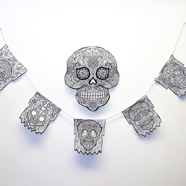 Sugar Skull Masks - Etsy