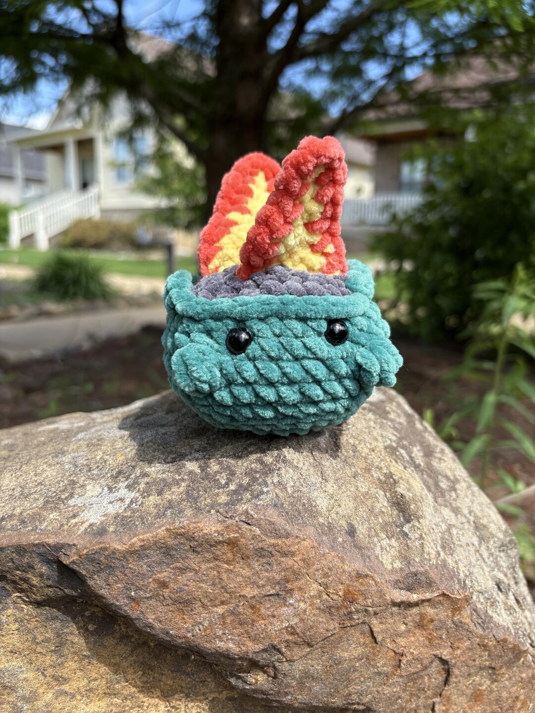 Dumpster Fire Handmade Crochet Plushie - Etsy