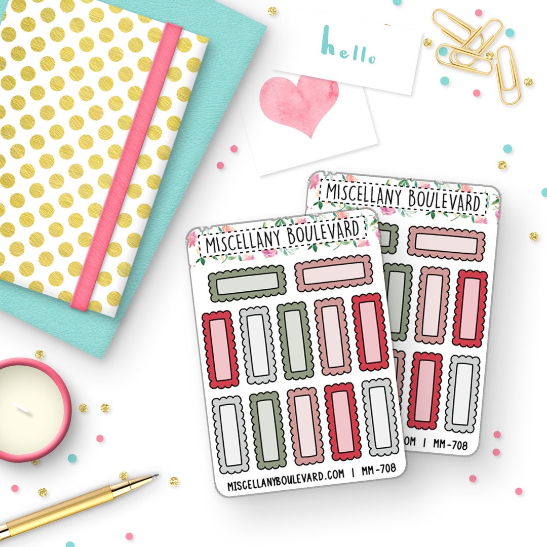 Letters to Santa Mini Frilly Boxes Miscellany Minis Planner - Etsy