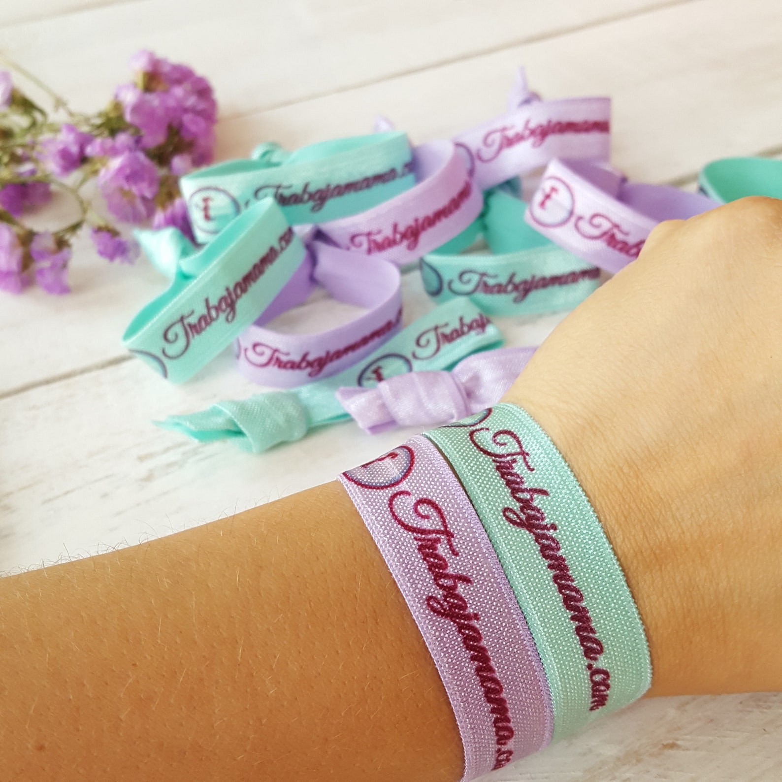 100 Personalized Hair Ties Custom Hair Ties Handout Promos - Etsy Canada