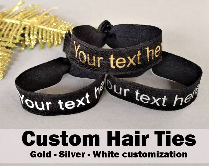 Custom Promotional Salon Hair Ties Custom Hair Ties Hair - Etsy