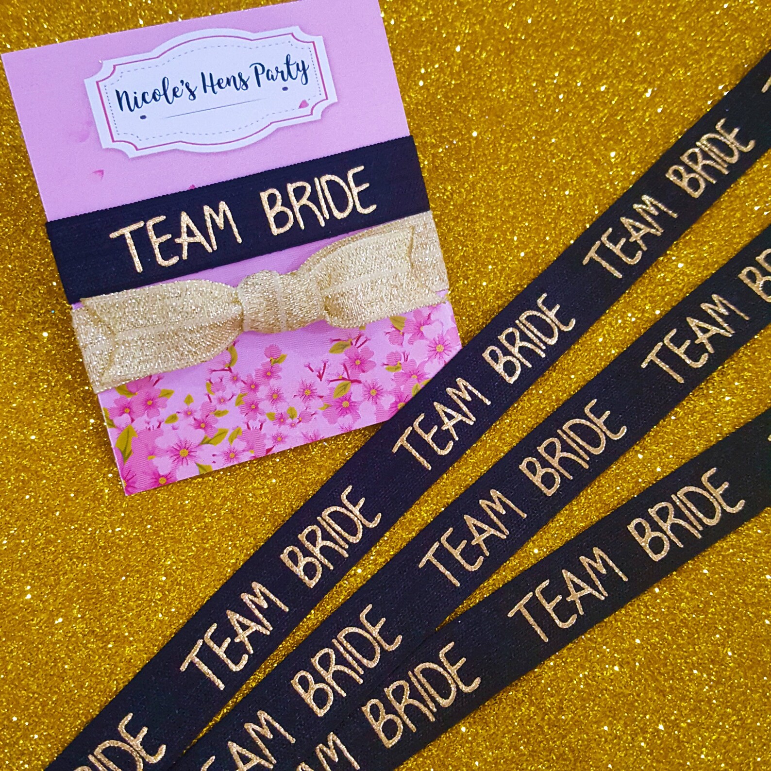 100 Packs Team Bride Hair Ties Bridesmaid Proposal Gift - Etsy