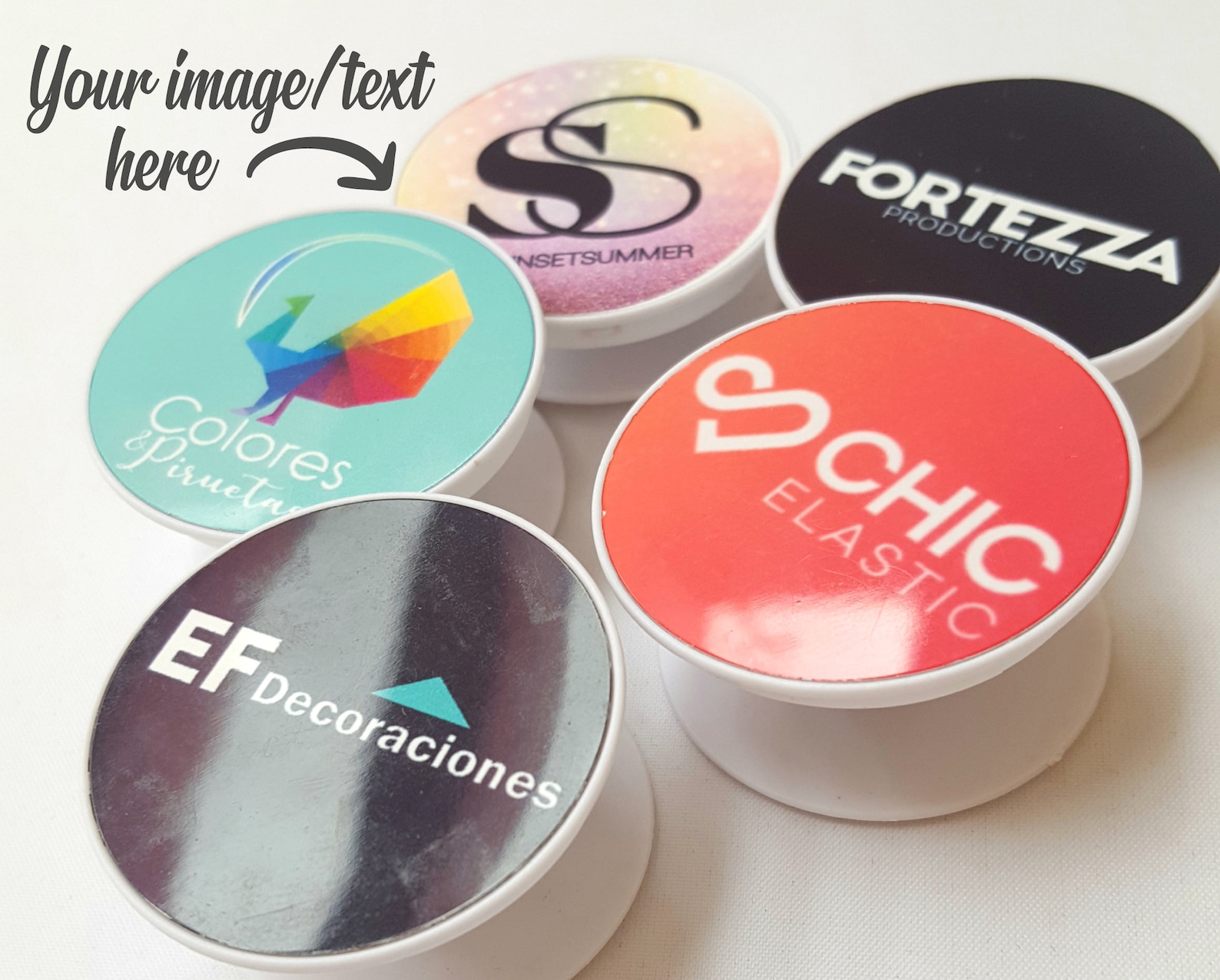 Custom pop socket Bulk personalized phone grip custom photo | Etsy