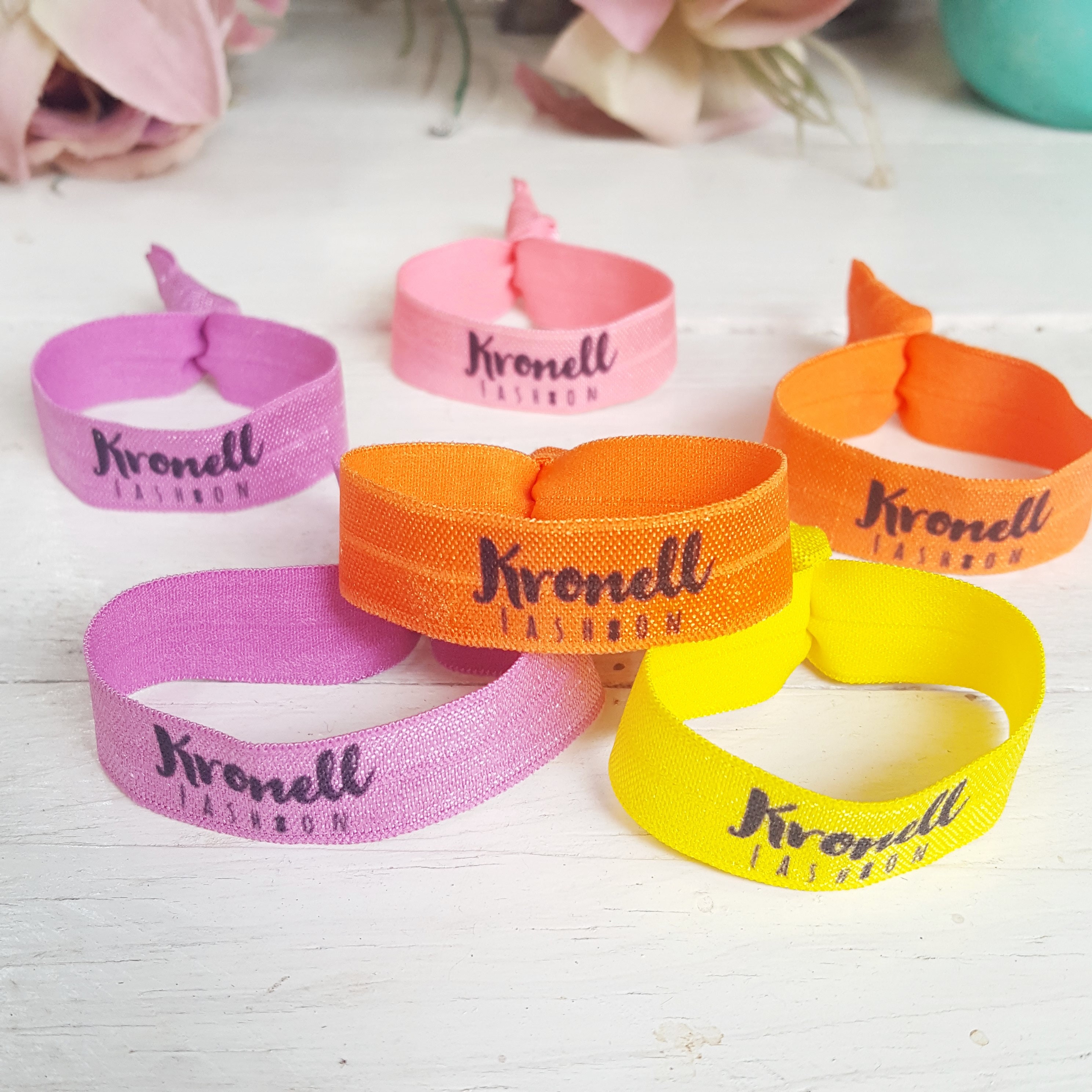 YOU DESIGN Custom Hair Ties Elastic Custom Wristband | Etsy
