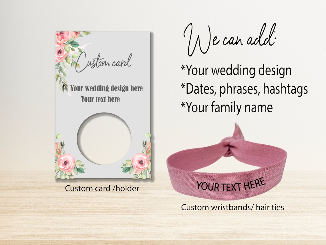 Wedding Welcome Wristbands Personalized Elastic Wristbands - Etsy