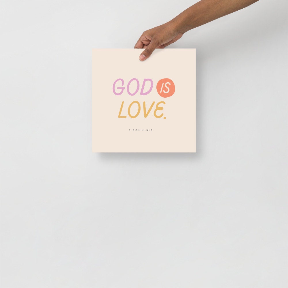 God is Love Poster Christian Poster I Am a Child of God God - Etsy