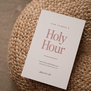 How to Make A Holy Hour // Booklet - Etsy