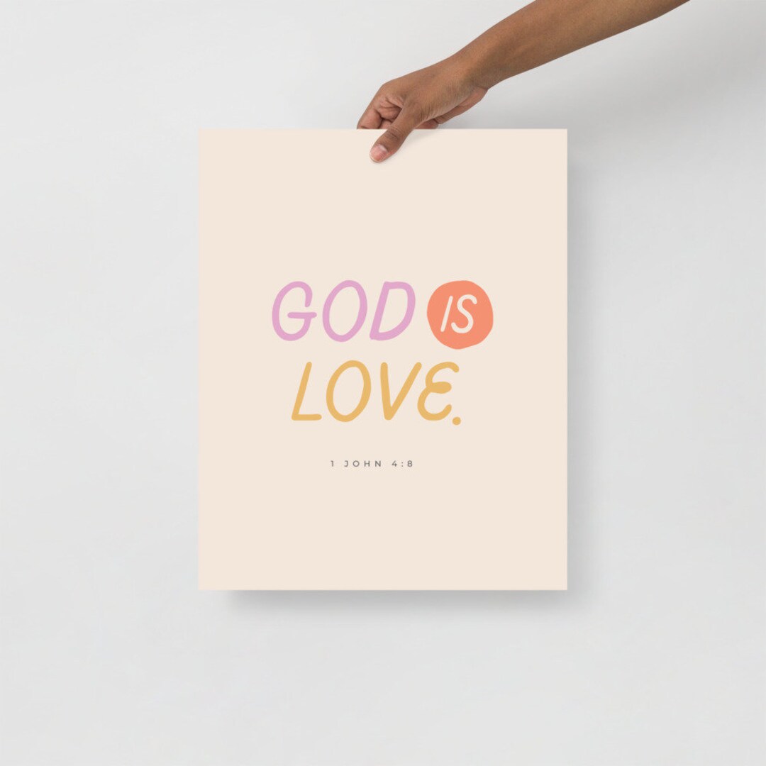 God is Love Poster, Christian Poster, I Am a Child of God, God Loves ...