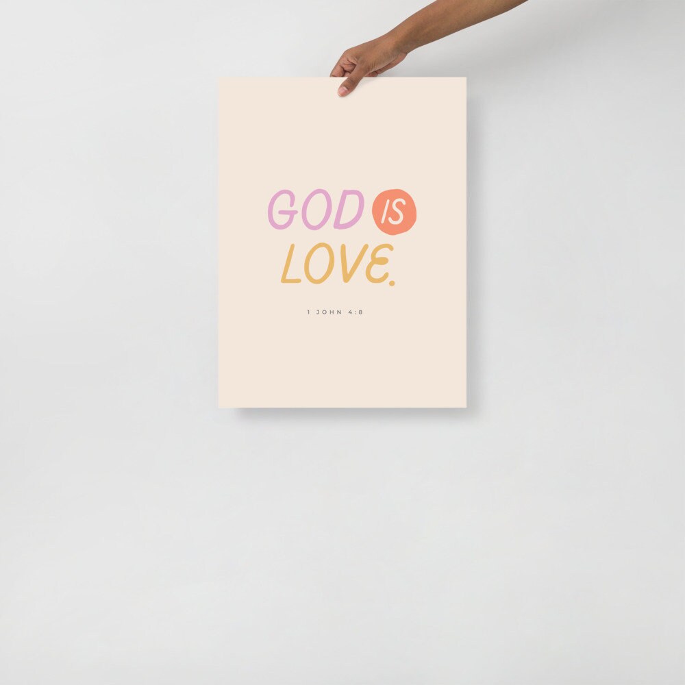 God is Love Poster Christian Poster I Am a Child of God God - Etsy